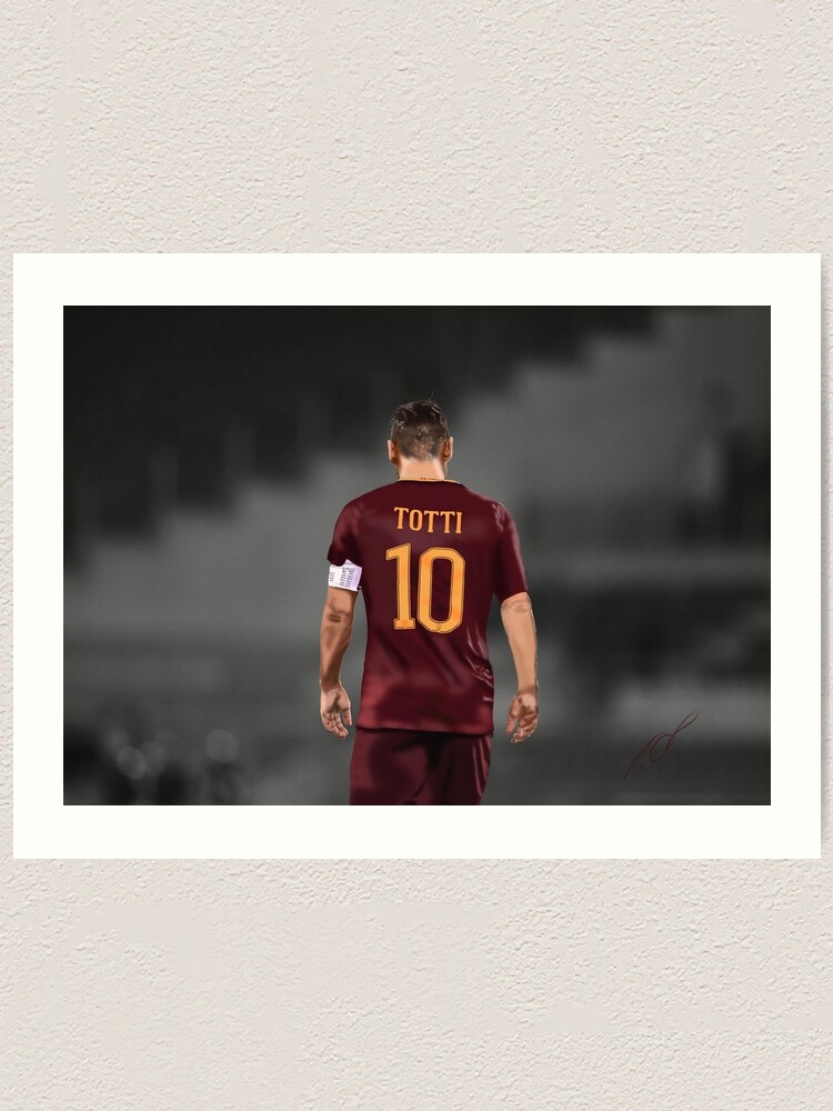 "Francesco Totti 10" Art Print by TDCartoonArt | Redbubble