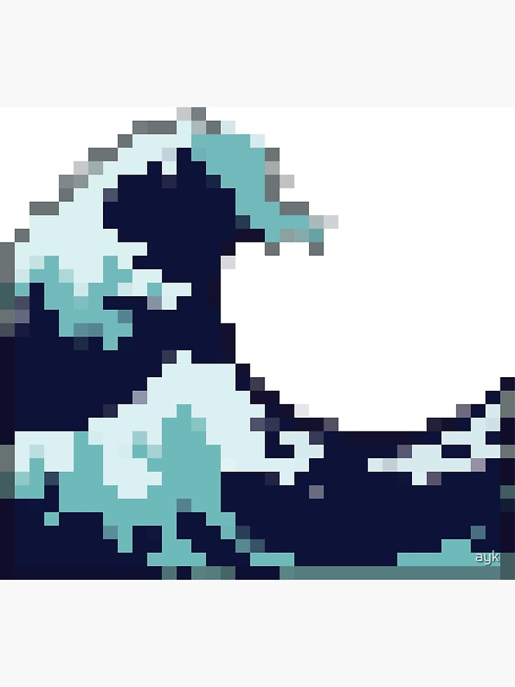 "Pixel Wave" Art Print by aoyuka | Redbubble