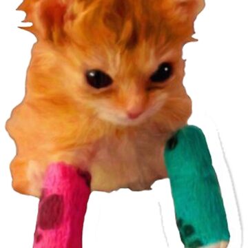 "Tator Tot Cat" Sticker for Sale by way2cool1 | Redbubble