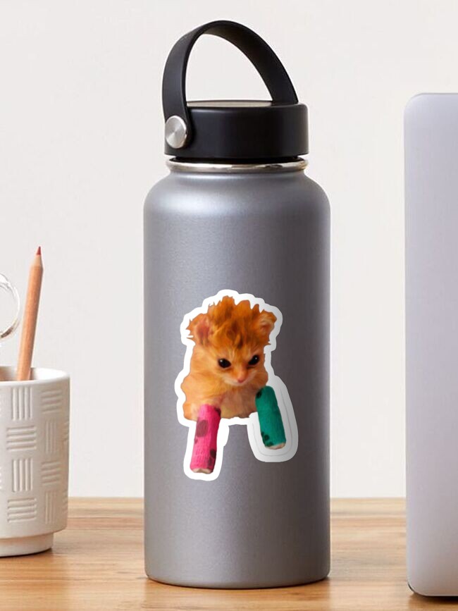 "Tator Tot Cat" Sticker for Sale by way2cool1 | Redbubble
