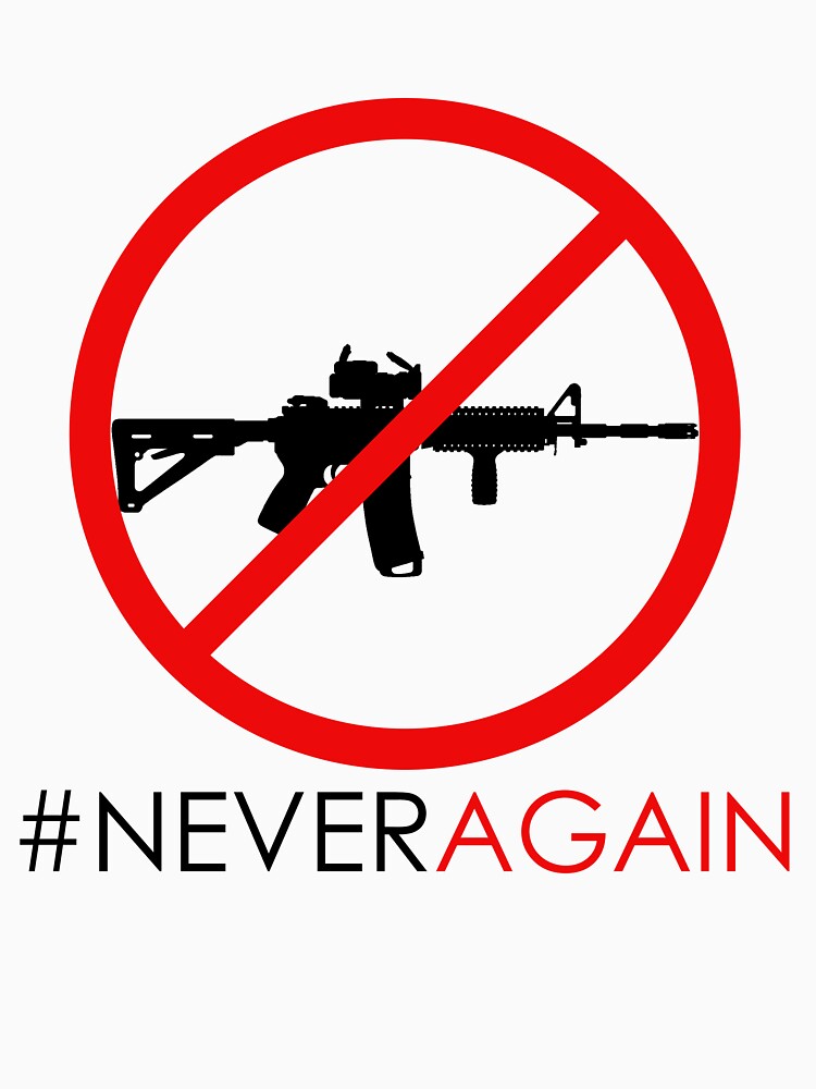 "Never Again Slogan Protest Against School Violence Say No to Assault ...