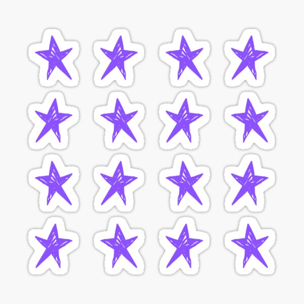 "Mini Purple Stars Pack" Sticker for Sale by Realizey | Redbubble