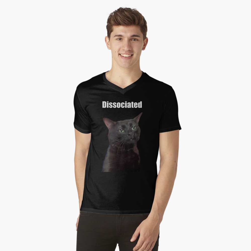 "Dissociated Cat meme" Sticker by Chicledechoclo | Redbubble