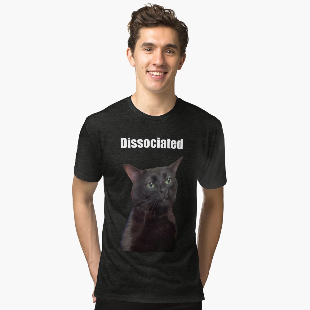 "Dissociated Cat meme" Sticker by Chicledechoclo | Redbubble