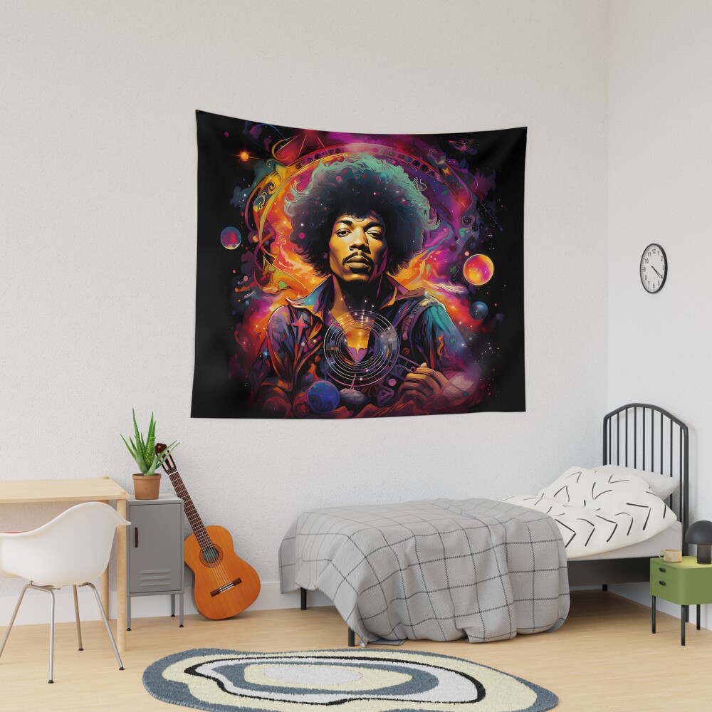 "jimmy hendrix " Poster for Sale by DoodleBurger | Redbubble