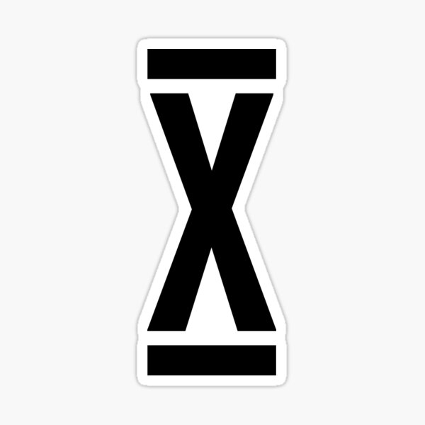 "Letter X" Sticker for Sale by kogcompany | Redbubble