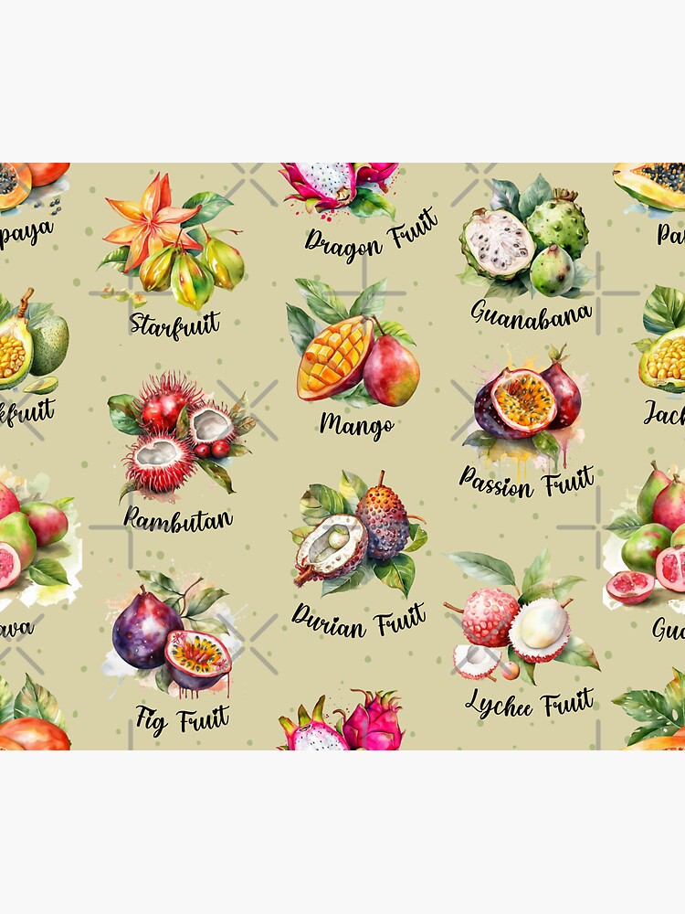 Tropical Fruit Names Fruits Exotiques