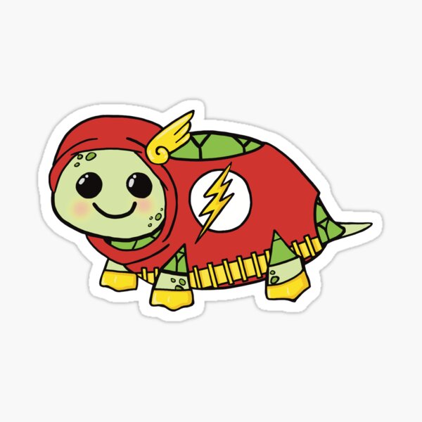 "Flash Turtle" Sticker for Sale by kikimuncherr | Redbubble