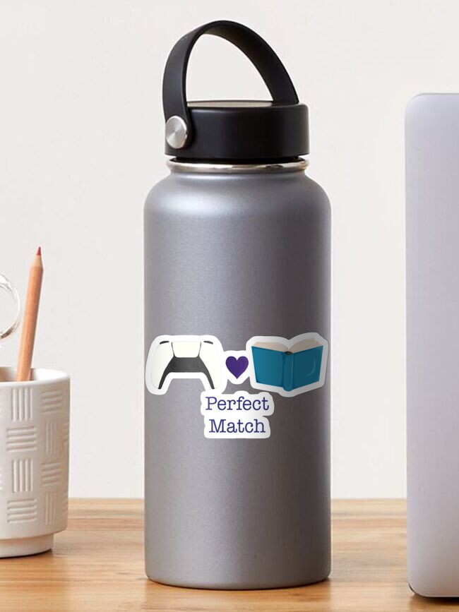 "Gamer and Reader- Perfect Match PlayStation" Sticker for Sale by ...