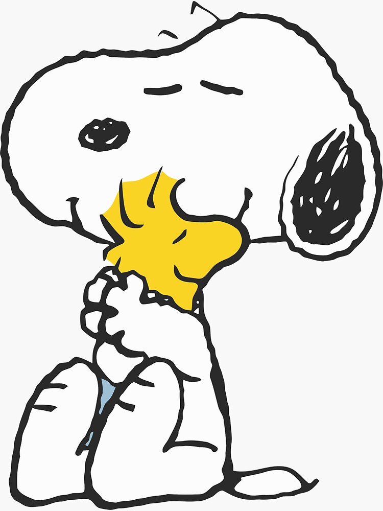 "snoopy , snoopy peanuts , snoopy bird" Sticker for Sale by simefaula ...