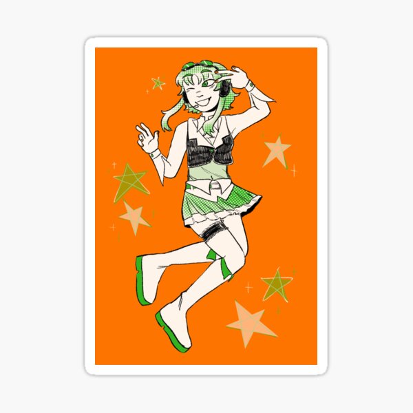 "Gumi vocaloid" Sticker for Sale by Pearl Shroom | Redbubble