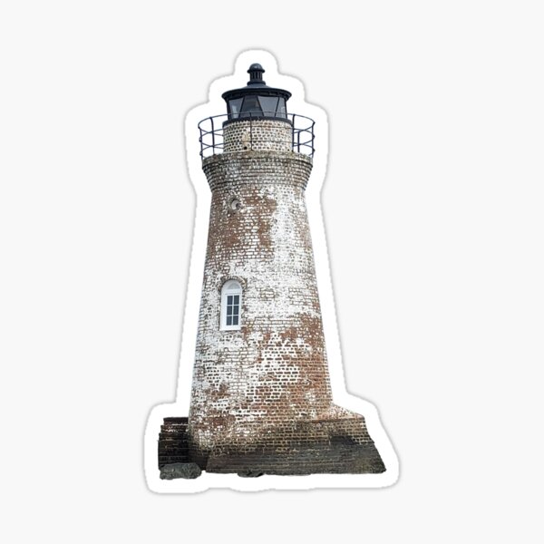 "Tybee Island's Cockspur Lighthouse" Sticker for Sale by euphana ...