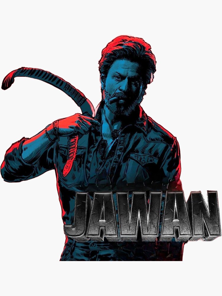 "jawan movie" Sticker by IKRAME123 | Redbubble