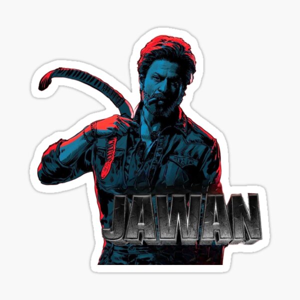 "jawan movie" Sticker by IKRAME123 | Redbubble