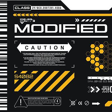 "Modified tech experimental type decal dark gray " Sticker by Dr-Evil ...