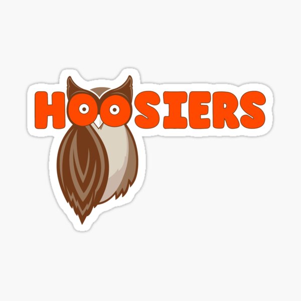 "HOOSIERS HOOTERS" Sticker for Sale by Meddiet | Redbubble
