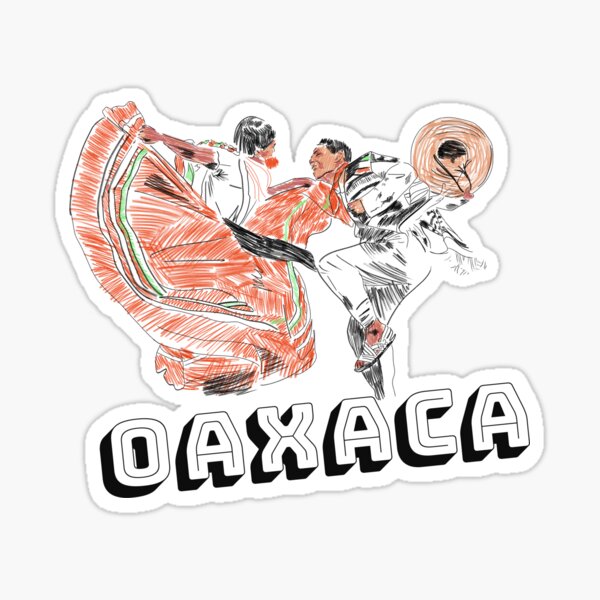 "Mexican Oaxaca folk dance" Sticker for Sale by corazonbysergio | Redbubble