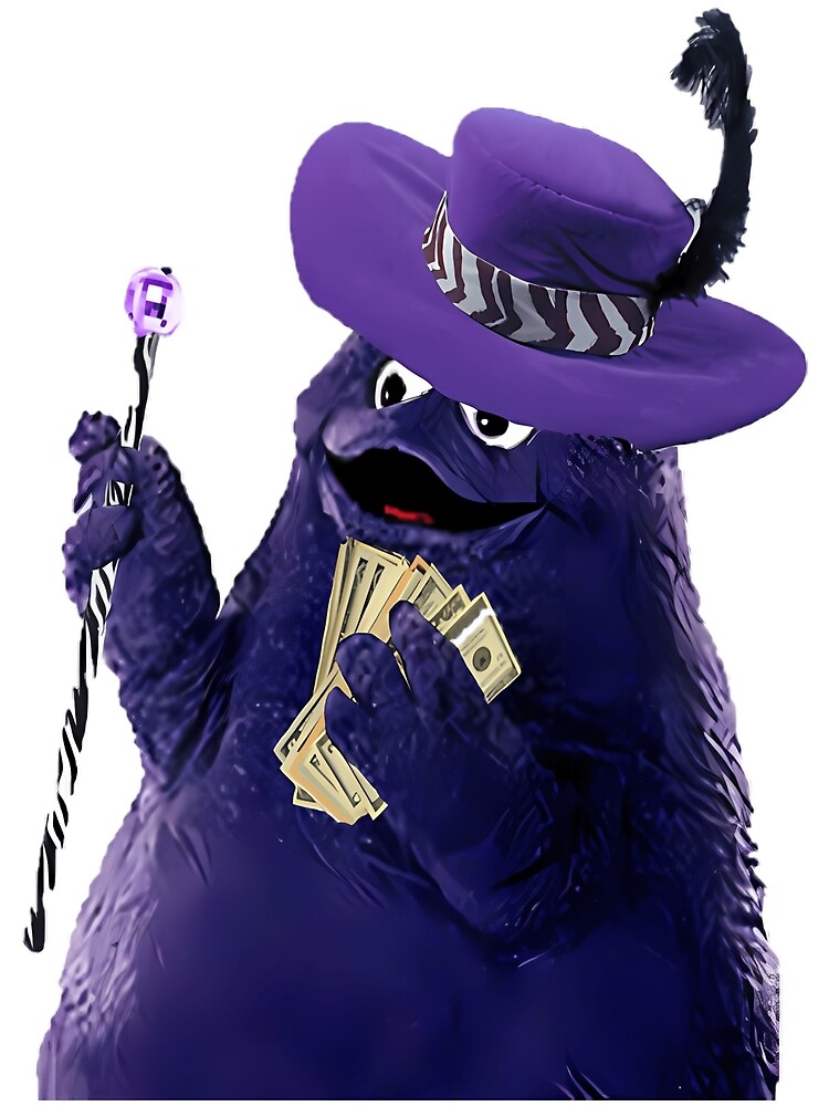"Grimace Pimp" Art Print for Sale by JudgmentDesign | Redbubble