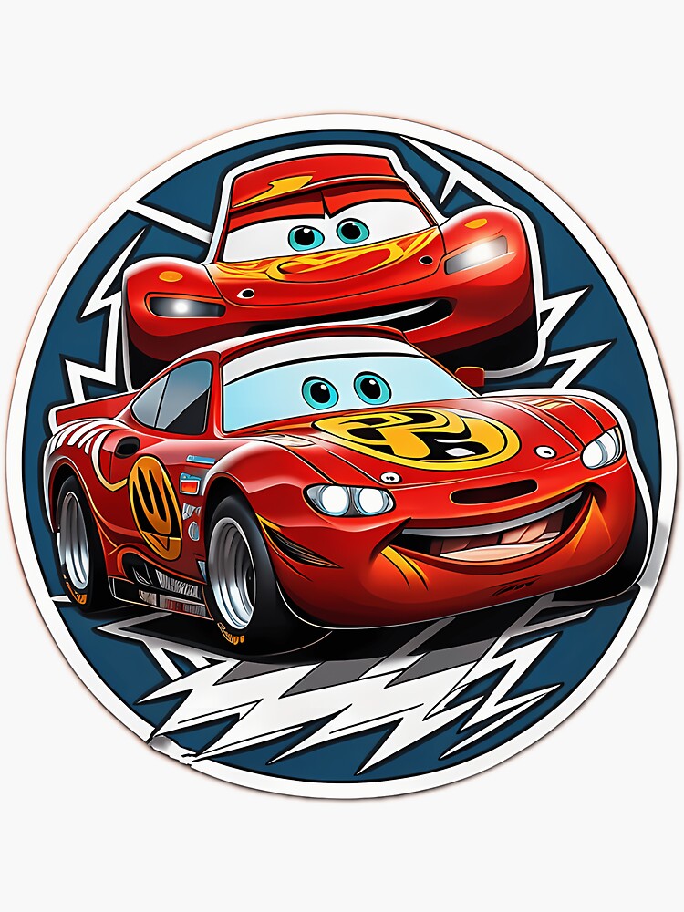 "Copie de lightning mcqueen" Sticker for Sale by HardinTrendy | Redbubble