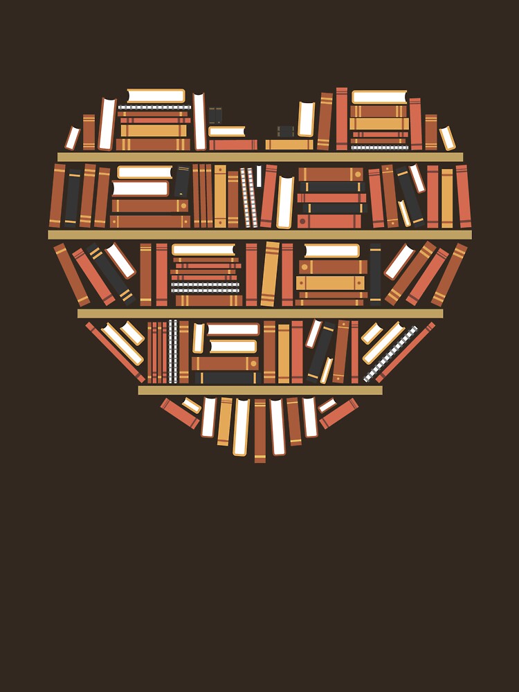 "I Heart Books" T-shirt by renduh | Redbubble