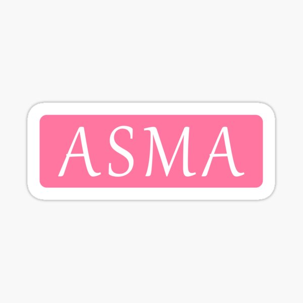 "Asma Name" Sticker for Sale by jeallan | Redbubble