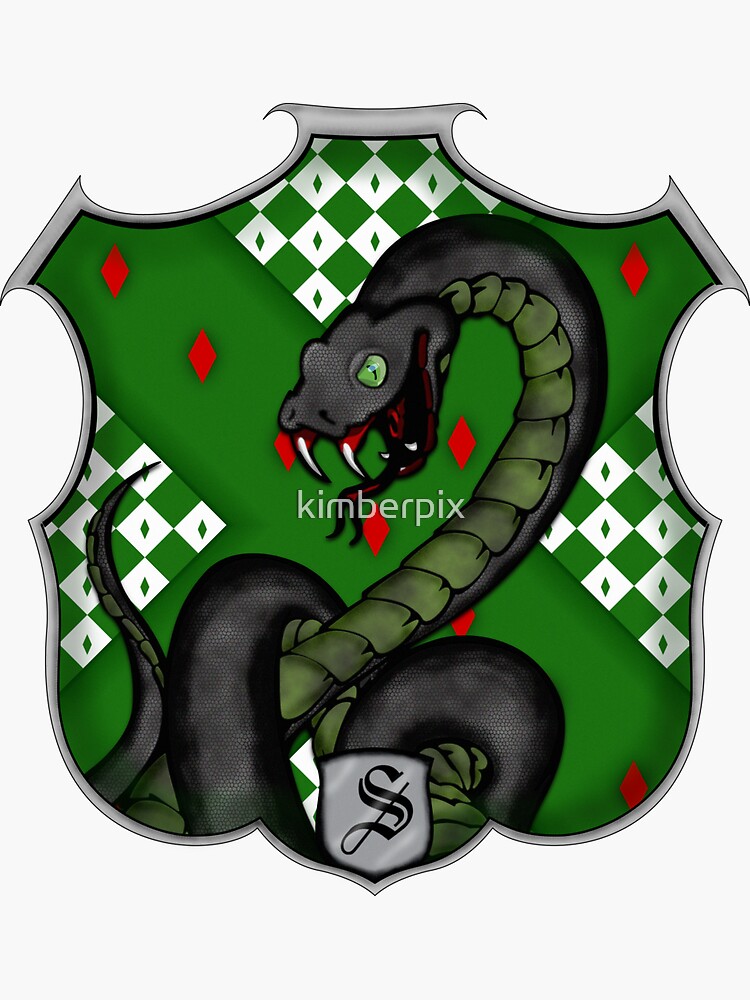"Snake Crest - Original Painting" Sticker for Sale by kimberpix | Redbubble
