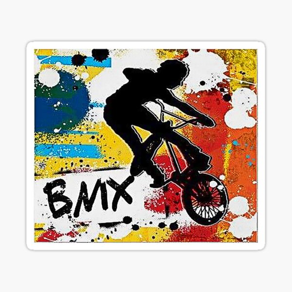 "paint Wall Bmx Art" Sticker for Sale by leen12 | Redbubble