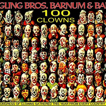 "CLOWNS CONFERENCE Vintage Circus Poster Print" Poster for Sale by posterbobs | Redbubble