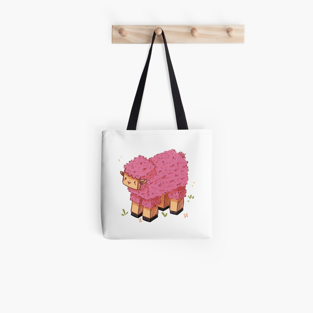 "Pink Minecraft Sheep" Sticker for Sale by Smoltsuki | Redbubble