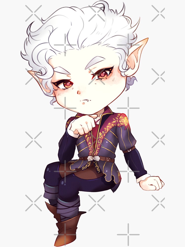 "Astarion BG3 Baldurs Gate 3 Anime Chibi Sticker" Sticker for Sale by ...
