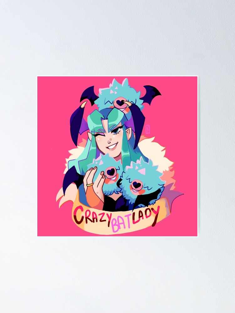 "Morrigan and Woobats" Poster by peacherald | Redbubble