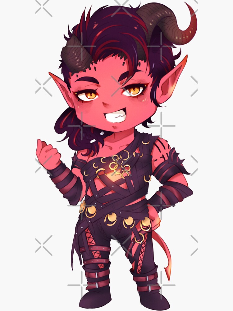 "Karlach BG3 Baldurs Gate 3 Anime Chibi Sticker" Sticker for Sale by ...
