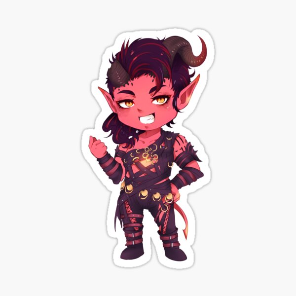 "Karlach BG3 Baldurs Gate 3 Anime Chibi Sticker" Sticker for Sale by ...