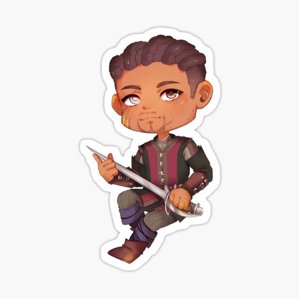 "Wyll BG3 Baldurs Gate 3 Anime Chibi Sticker" Sticker for Sale by ...