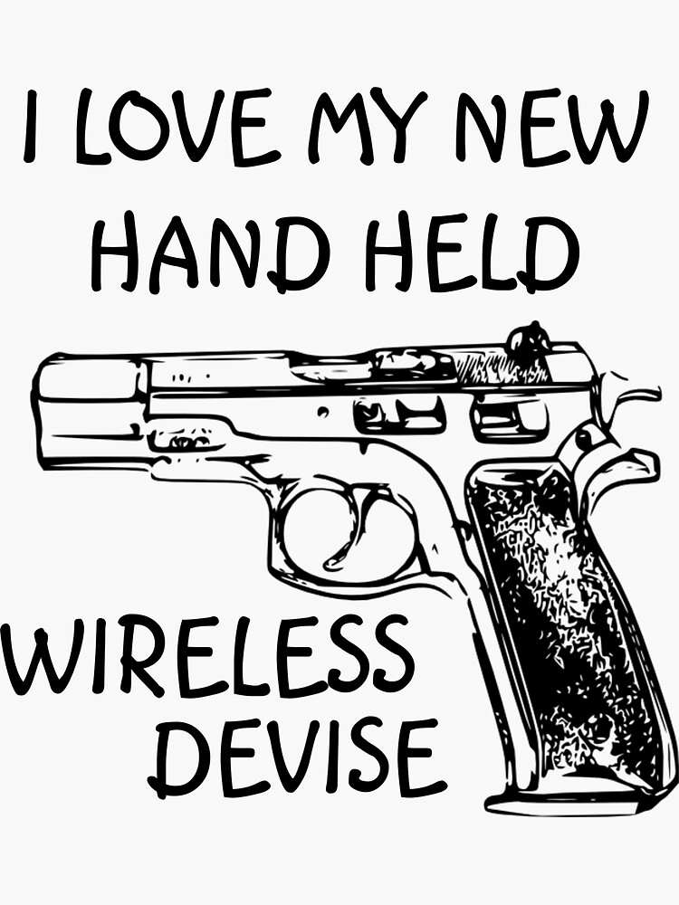 "Handheld Wireless Device" Sticker by Slinky-Reebs | Redbubble