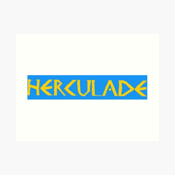"Herculade Logo" Art Print for Sale by lryoung430 | Redbubble