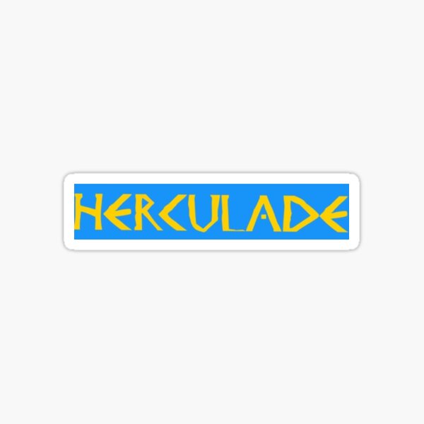 "Herculade Logo" Sticker for Sale by lryoung430 | Redbubble