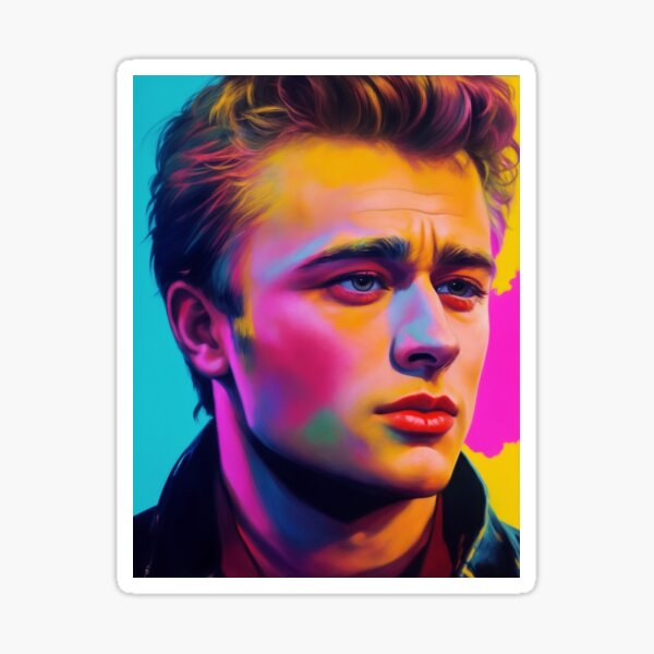"James Dean Icon" Sticker for Sale by spinnerstephen | Redbubble