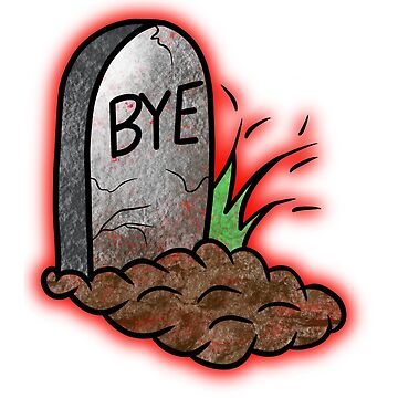 "bye bye " Sticker for Sale by akahandshake | Redbubble