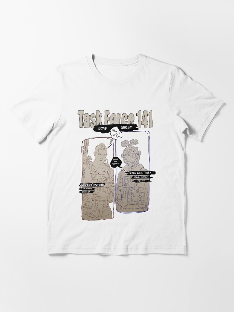 "Simon Ghost Riley and John Soap MacTavish" Essential T-Shirt for Sale ...