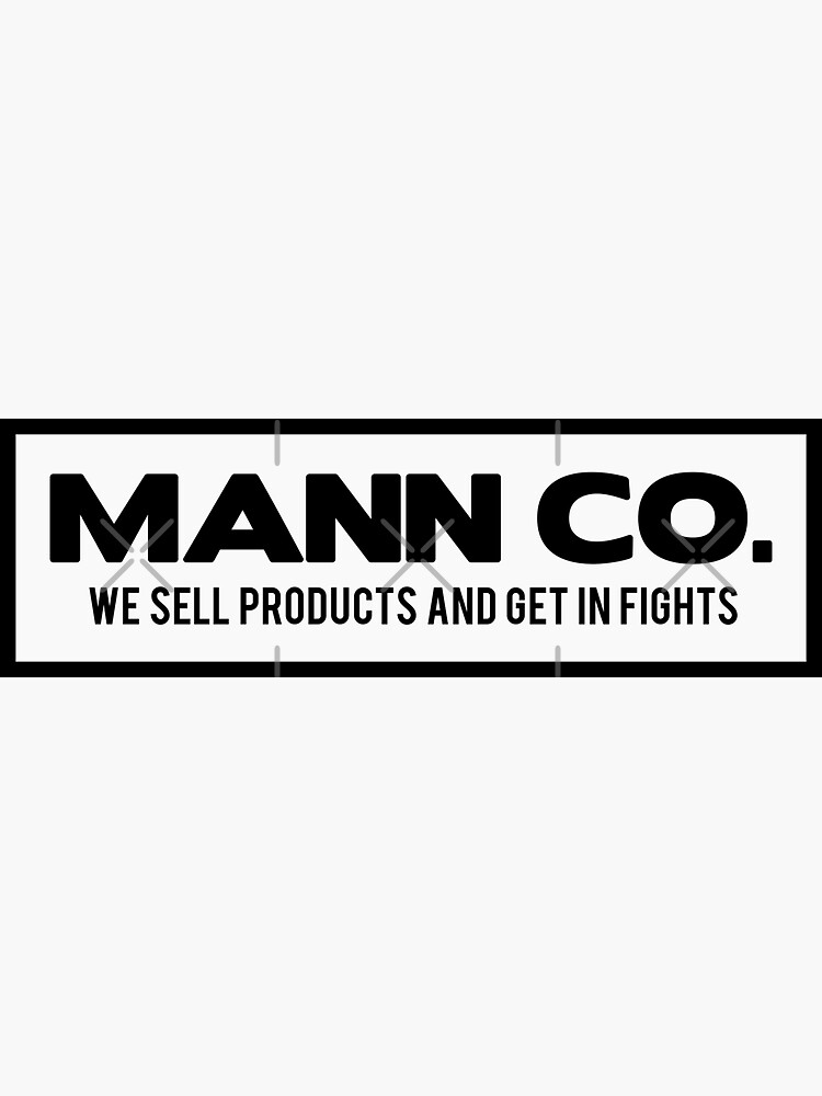 "MANN CO" Sticker for Sale by TheDeepMachine | Redbubble