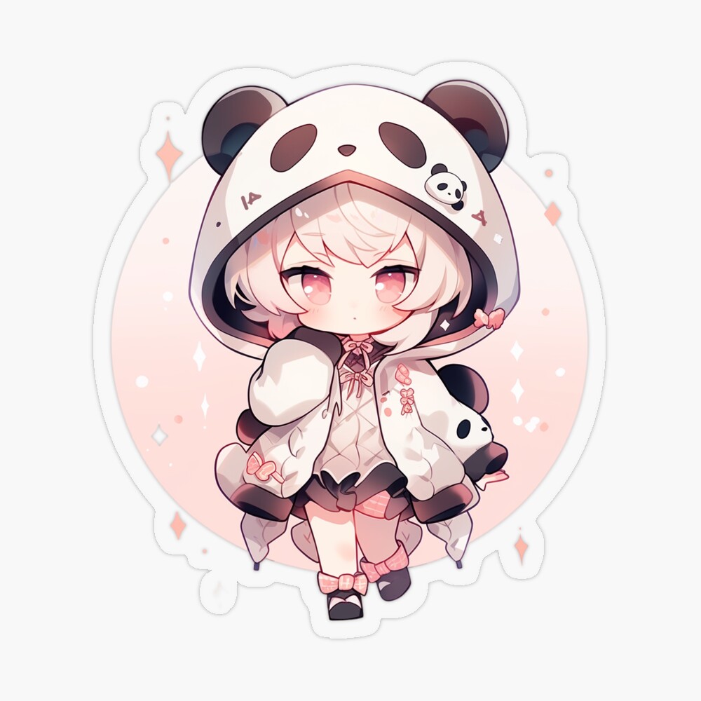 Süßer Anime Chibi Panda