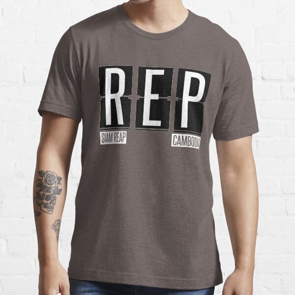 "REP - Siam Rep Cambodia Airport Code Souvenir or Gift T" T-shirt for ...