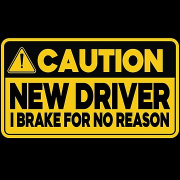 "Signs For Car New Driver Funny Student Driver Meme Bumper" Sticker for ...