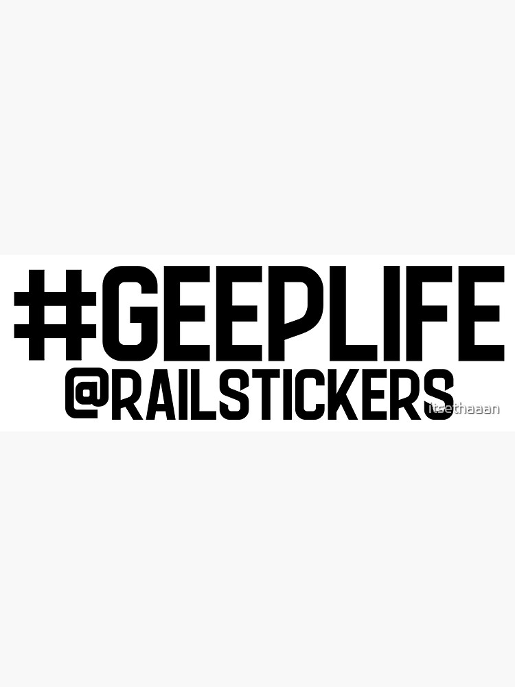 "Geep Life" Sticker for Sale by itsethaaan | Redbubble