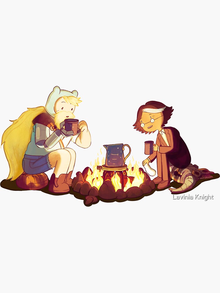 "Finn and Simon go on an adventure" Sticker for Sale by LaviniaKnight ...