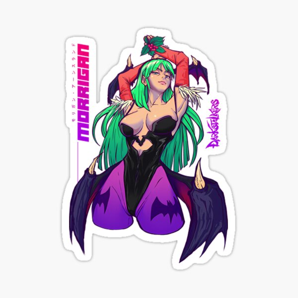 "Morrigan Aesland - Darkstalkers" Sticker for Sale by OrderKatieArtC ...