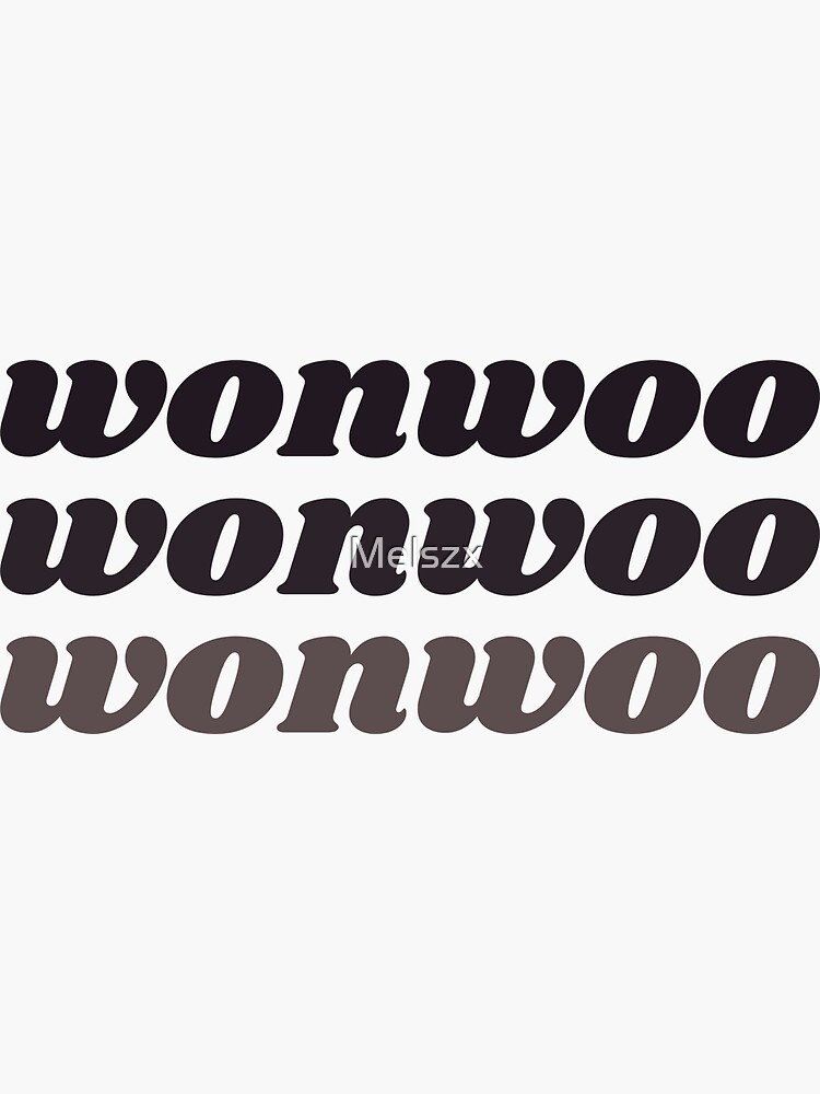 "SEVENTEEN WONWOO Kpop member " Sticker for Sale by Melszx | Redbubble