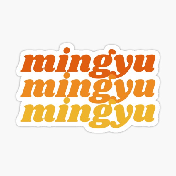 "SEVENTEEN MINGYU Kpop member " Sticker for Sale by Melszx | Redbubble