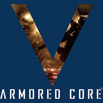 "Armored Core V 5 - Ps3 - Cover Logo - Negative" Sticker for Sale by ...